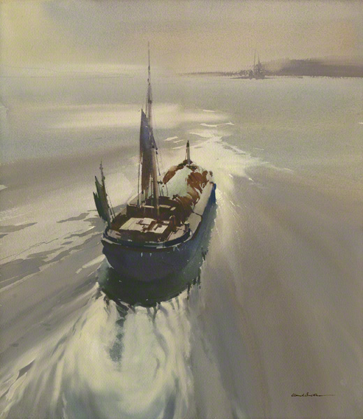 A Humber Keel Barge watercolour painting | ClaudeBuckleArt