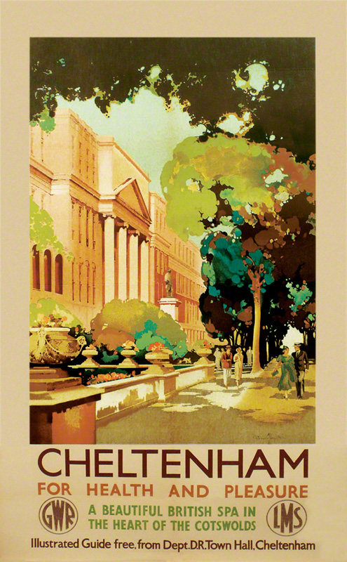 Railway Poster Cheltenham | ClaudeBuckleArt